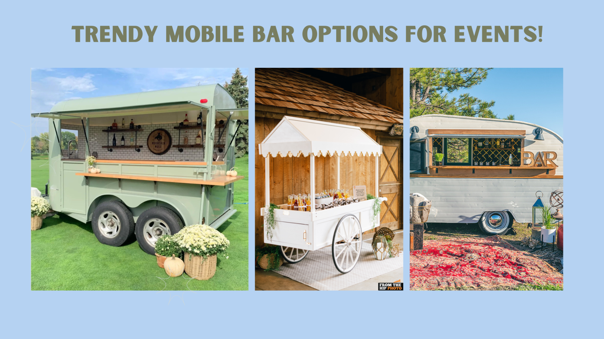 Trendy Mobile Bar Options for Events - Peak Beverage | Event Bar ...